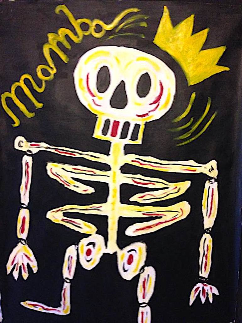 Skeleton Mambo Painting by Maurizia Bonvini | Saatchi Art