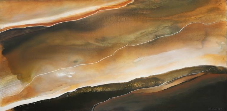 Red Desert Painting by Dinah Wakefield | Saatchi Art