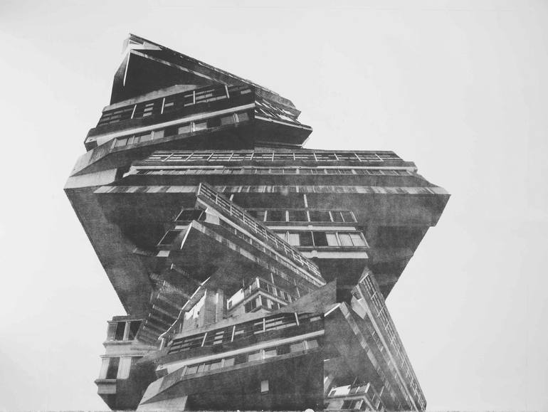 Modular (Biblioteca Nacional I) Printmaking by Sophie Maakad | Saatchi Art