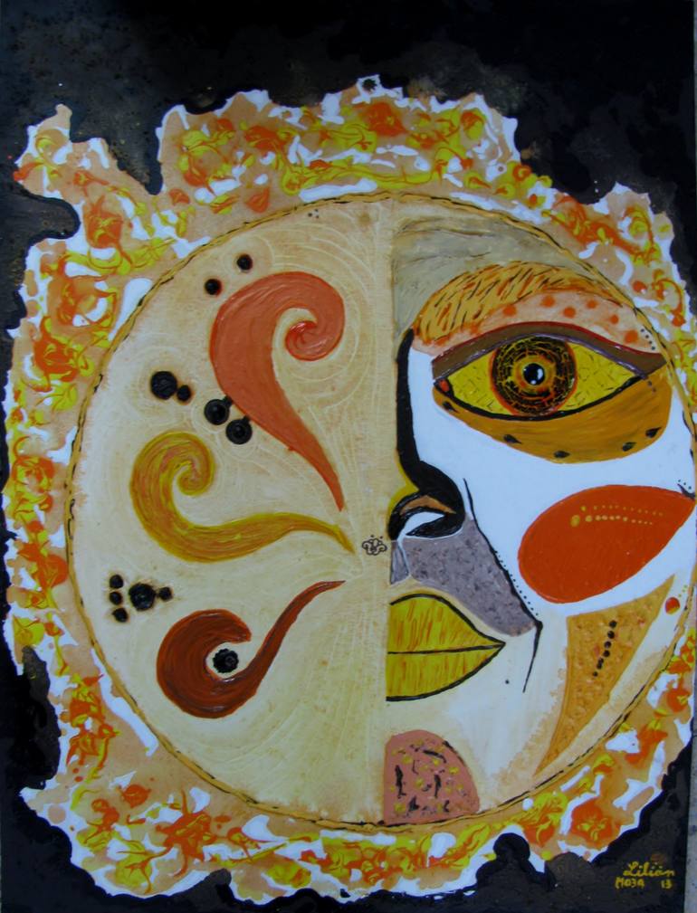 Tonatiuh Painting by Lilian Hicel | Saatchi Art