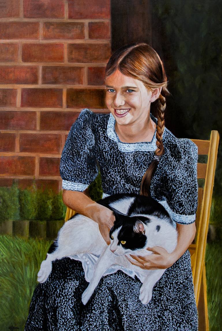 Sarah & Felix Painting by Atif Aleem | Saatchi Art