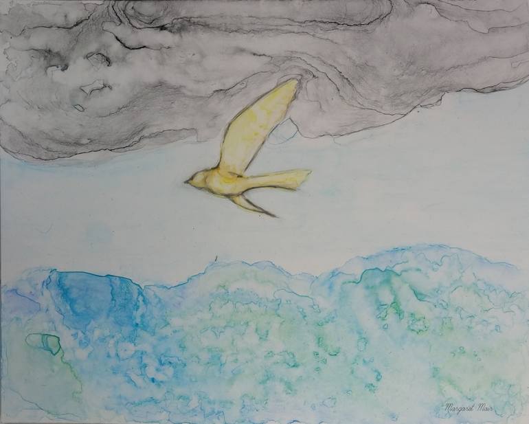 On the Wing Painting by Margaret A. Mair | Saatchi Art