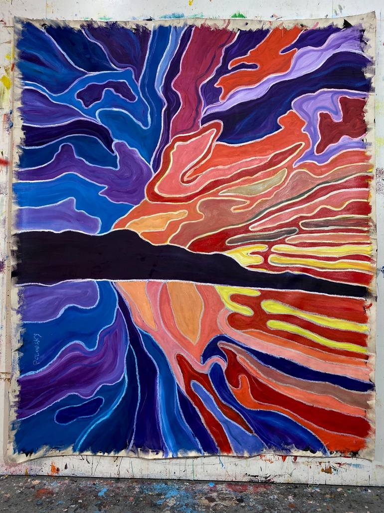 Landscape 8 - Reflections Painting by Brett Polonsky | Saatchi Art