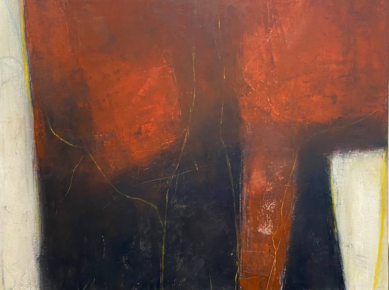 Untitled Red & Black Painting by Brett Polonsky | Saatchi Art