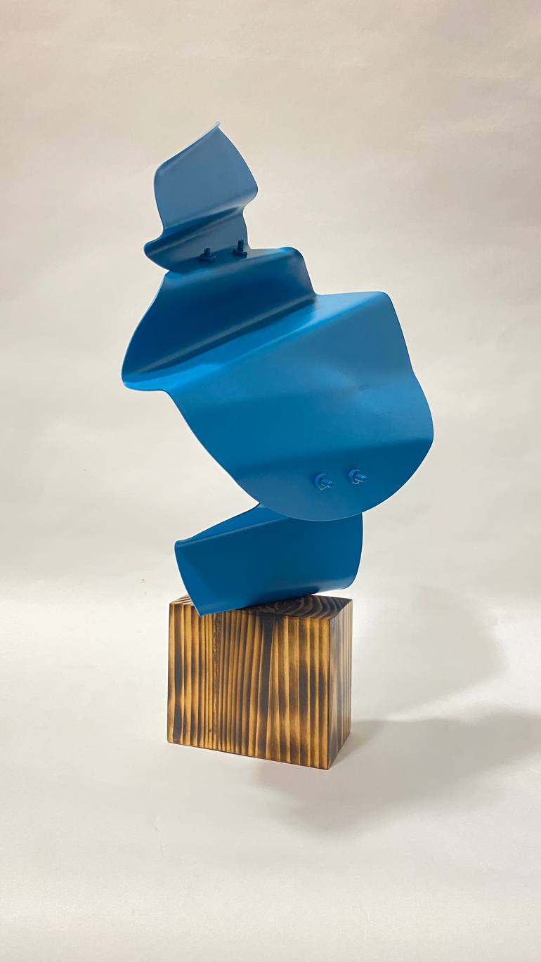 Blue Metal Sculpture by Brett Polonsky | Saatchi Art