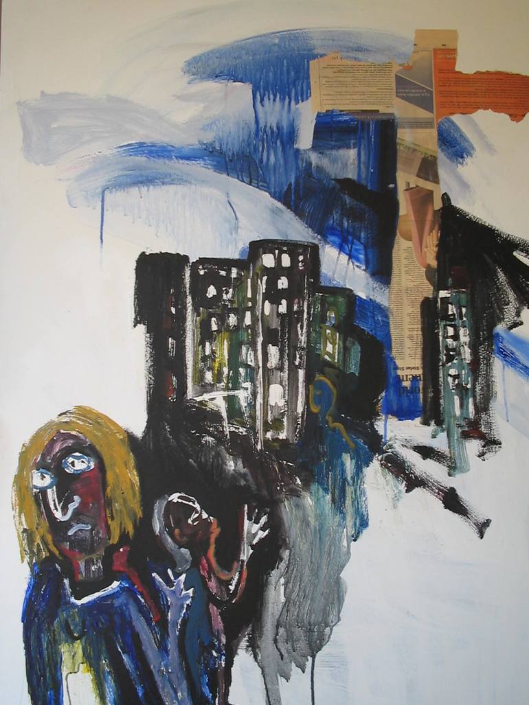 Phil at the Holy Cross Painting by Carol L Coates | Saatchi Art