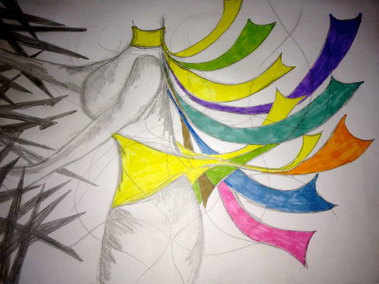 phenomenal woman Drawing by Angela Marie Glover | Saatchi Art