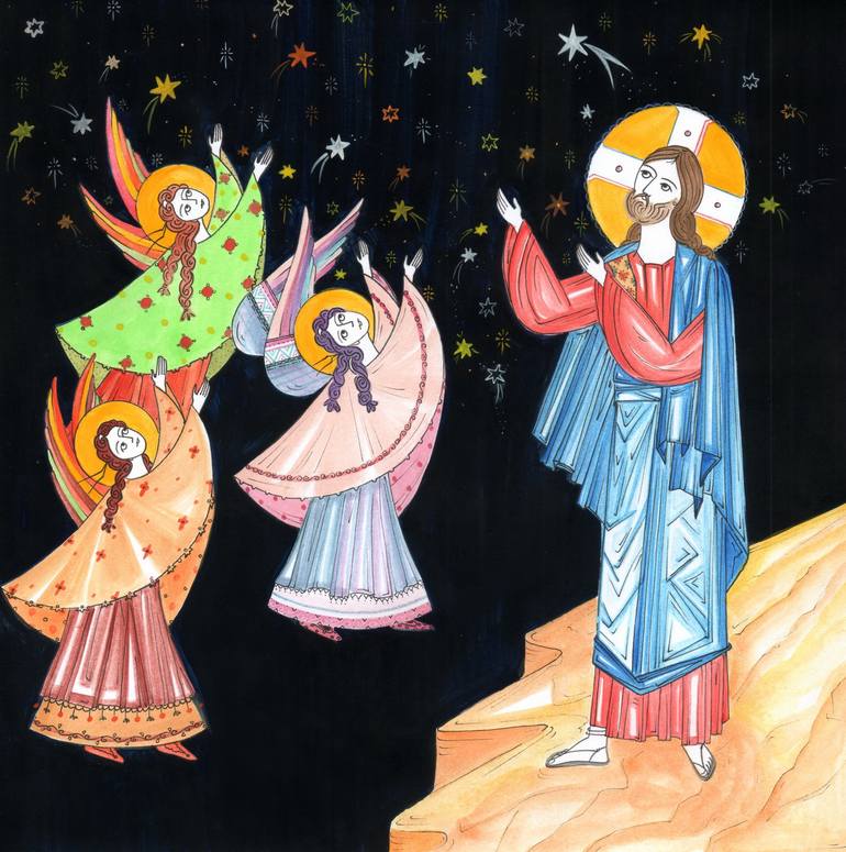 Creation of Stars Painting by Sara Ilic | Saatchi Art