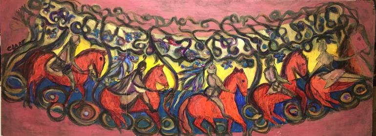 Disenchanted ride Painting by Catherine Clare | Saatchi Art