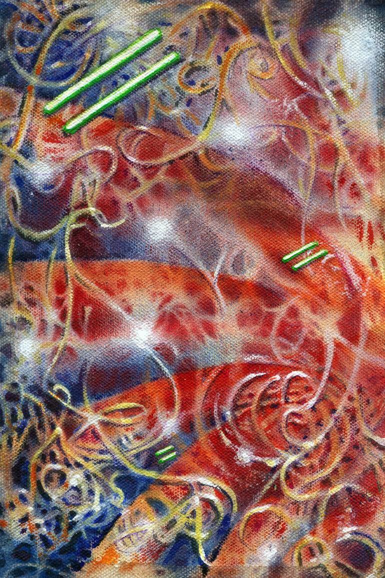 Hippy Spirals Painting by Jeff Mihalyo | Saatchi Art