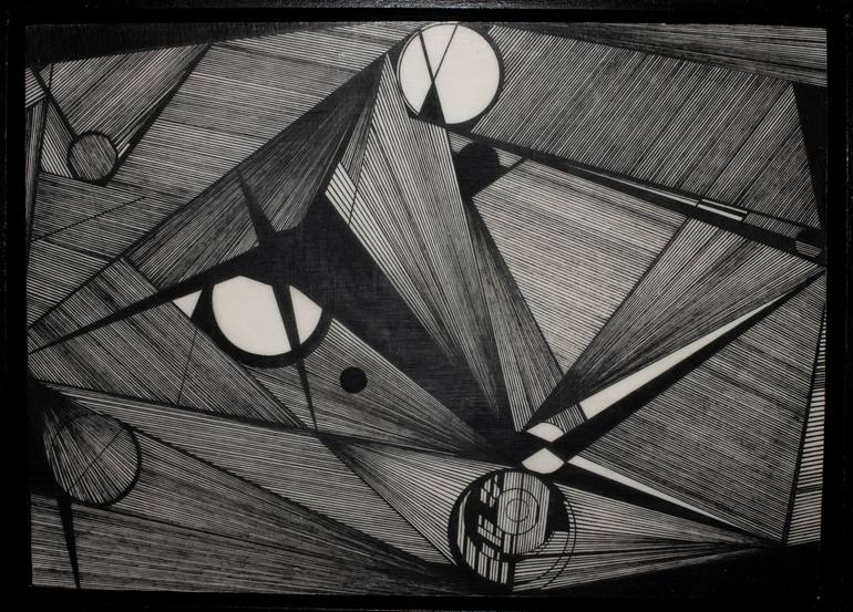 Multi-Dimensional Squeeze Drawing by Mark A Cleveland | Saatchi Art