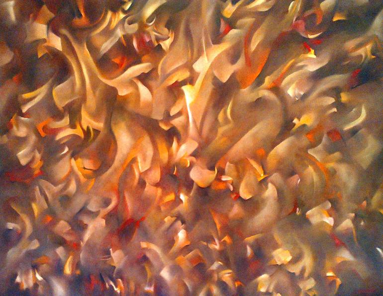 Souls of fire Painting by Laura Baez de Lacayo | Saatchi Art