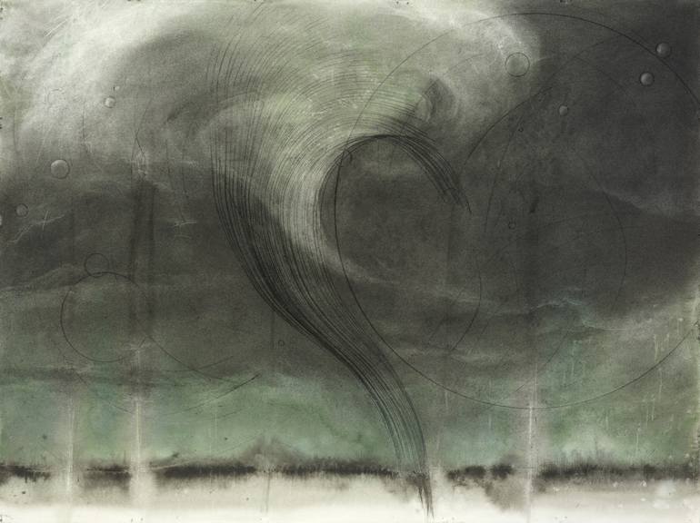 Funnel Cloud Drawing by Judith Brandon | Saatchi Art