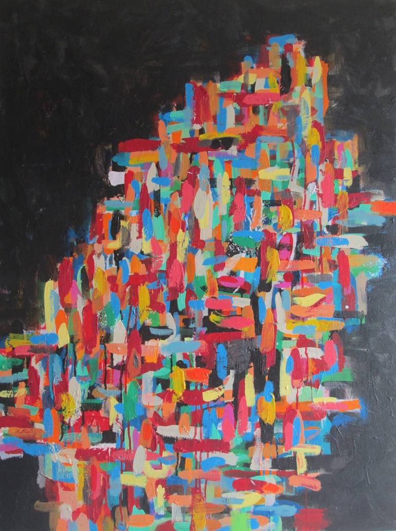 ORANGE MARK Painting by FABIANO AMIN | Saatchi Art