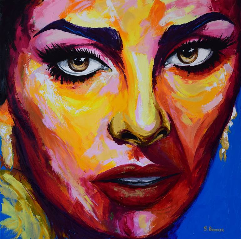 Sophia Loren Painting by Susan Brooker | Saatchi Art