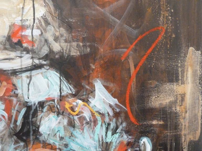 Red Menina Painting by Mandy Racine | Saatchi Art