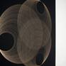#000017.3 gold on black Drawing by mark bakema | Saatchi Art