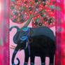 tree of life with 2 elephants Painting by Nalini Cook | Saatchi Art