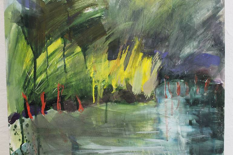 Poles series III Painting by Emma Pesti | Saatchi Art