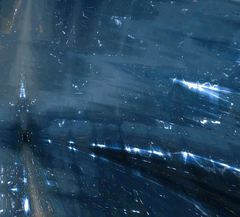 Electric Sky Painting by Igor Khalandovskiy | Saatchi Art