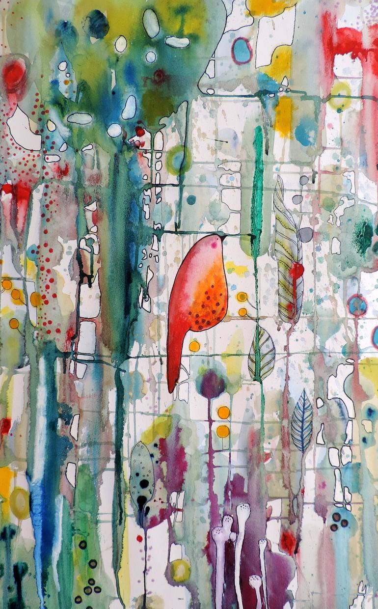 cache-cache Painting by Sylvie Demers | Saatchi Art