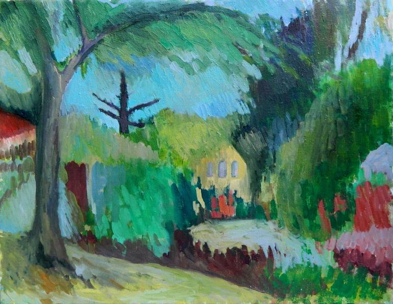 Le Jardin Painting by Rachel Forrest | Saatchi Art