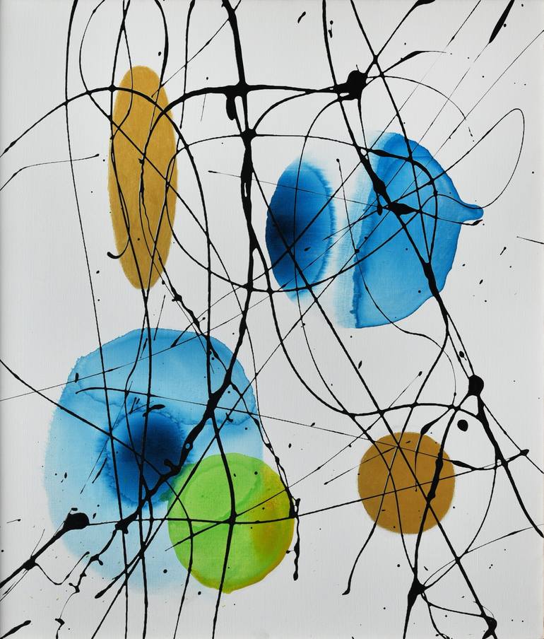 Lyrical Composition : Galaxy Painting by Ataru Kozuru | Saatchi Art