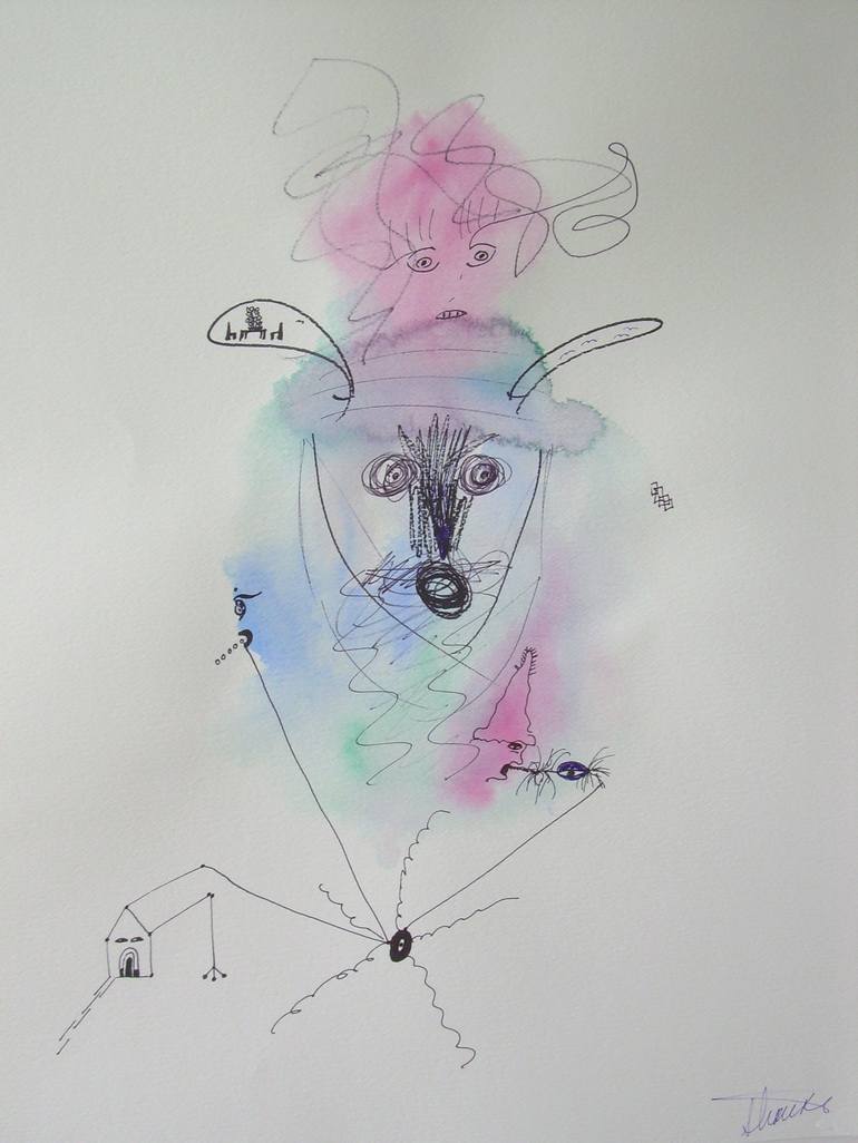 Conscience Drawing by Francine Strauss | Saatchi Art