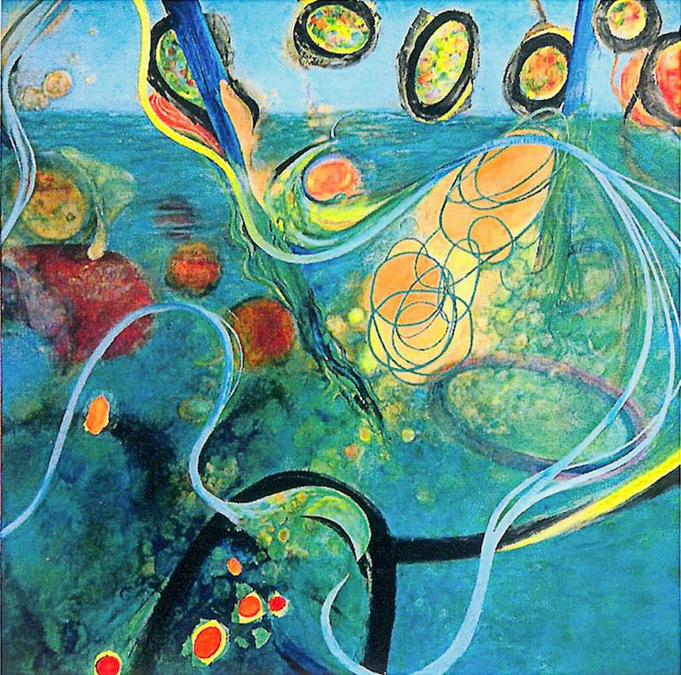 Bubble Up Painting by Norma Jean Squires | Saatchi Art