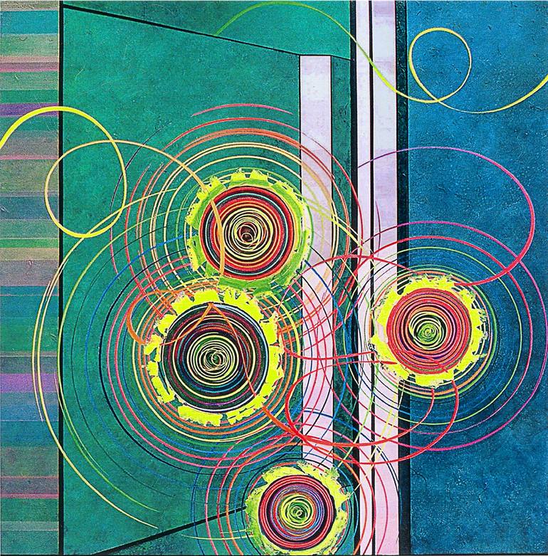 Mischief in the Green Room Painting by Norma Jean Squires | Saatchi Art