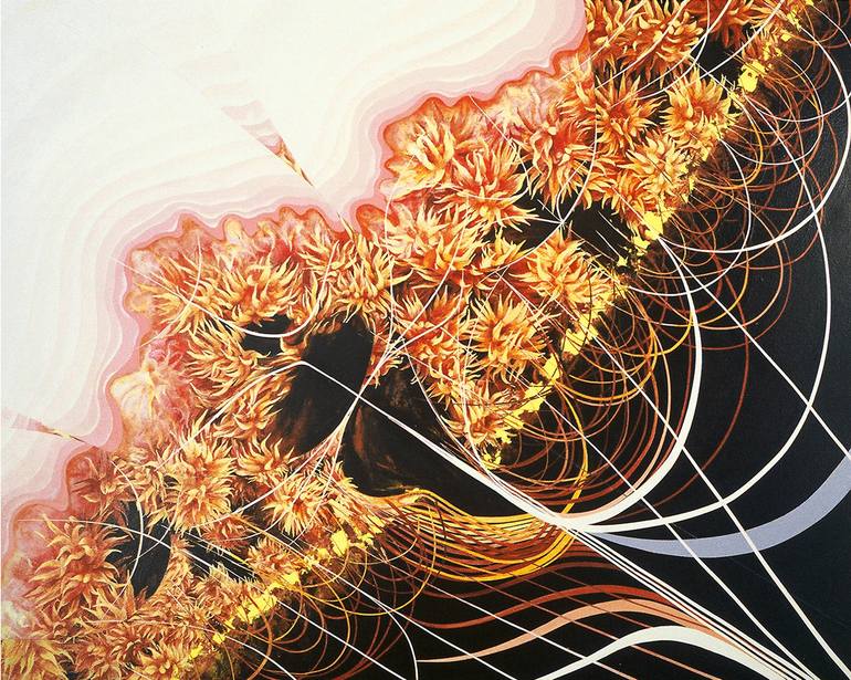 Red Tide Painting by Norma Jean Squires | Saatchi Art