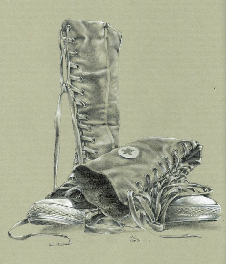 Pencil Drawings Of Converse