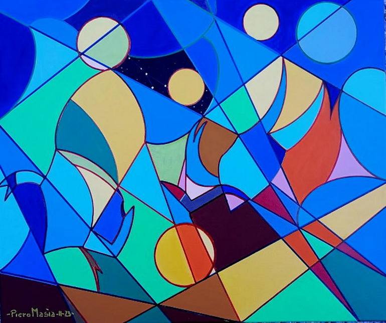 Zodiac CANCER Painting by Piero Masia | Saatchi Art