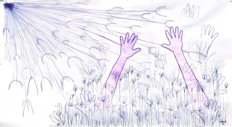 The End 2021 Drawing by Michael Grine | Saatchi Art