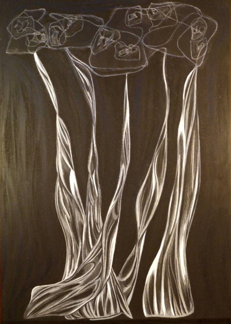 Crowd awating trial Painting by Alessandra Zini | Saatchi Art