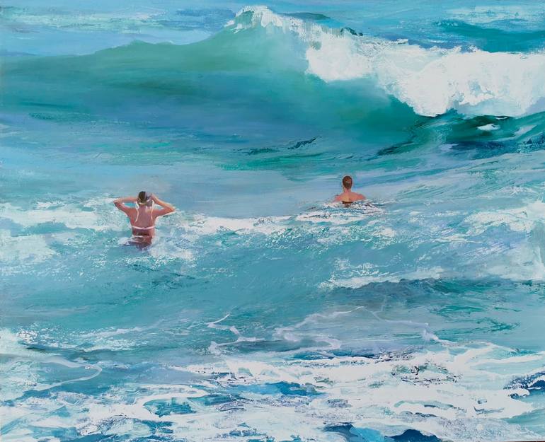 dias de mar con olas / sea days with waves Painting by Carmen Montero ...