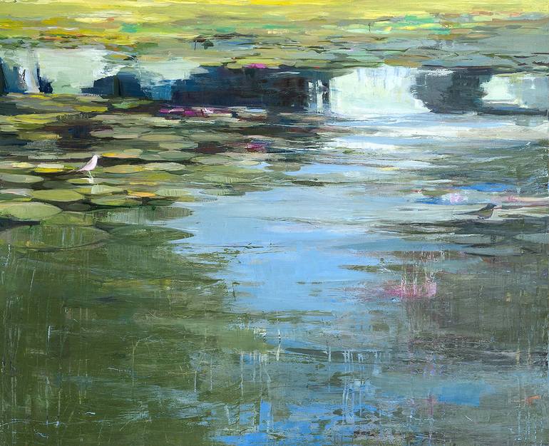 paradise lake Painting by Carmen Montero | Saatchi Art