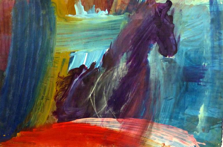 Rising Stallion Painting by Yoram Raanan | Saatchi Art
