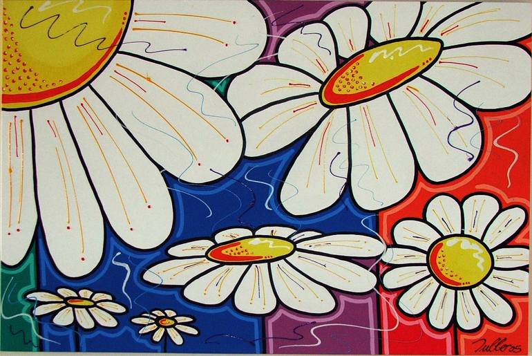 Daisy Painting by Mrcio Tuller Espsito | Saatchi Art