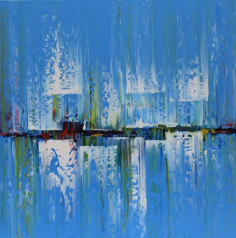 St Ives Harbour Rain 2 Painting by Alexandra Dickens | Saatchi Art