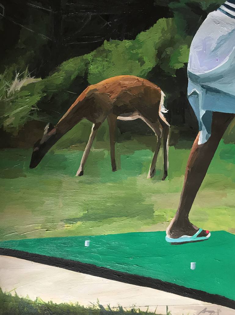 Pitch and Putt Painting by Ann Devito | Saatchi Art