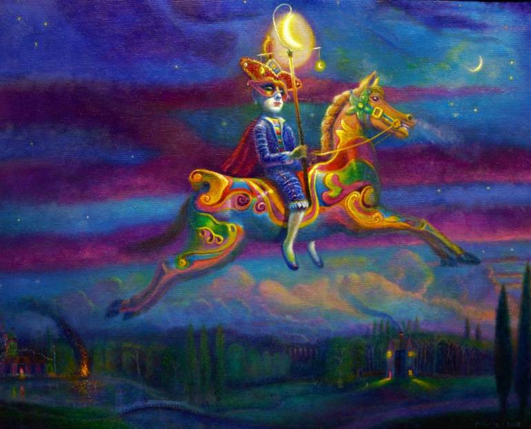 The Journey Man Painting by Mark Burrell | Saatchi Art