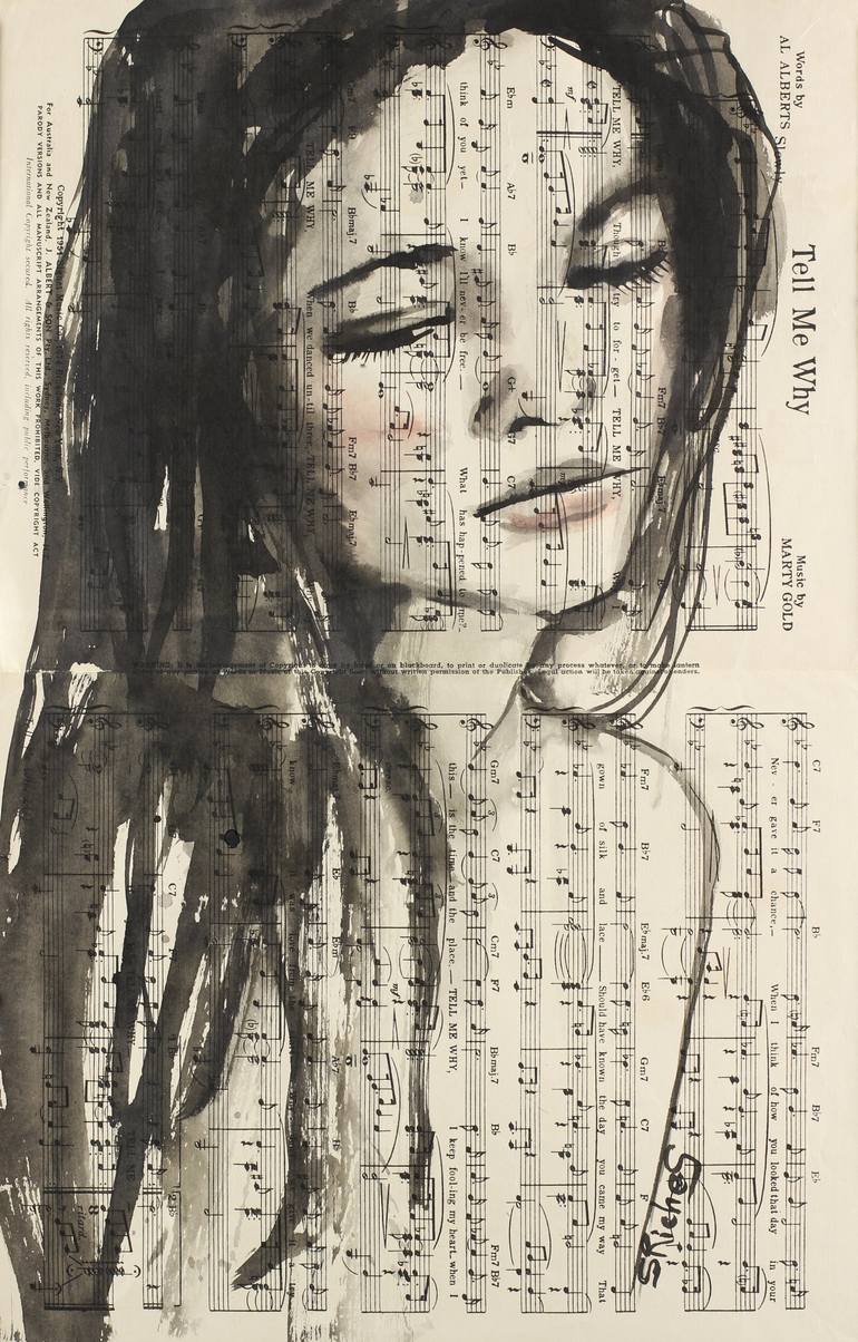 Tell Me Why Painting by Sara Riches | Saatchi Art