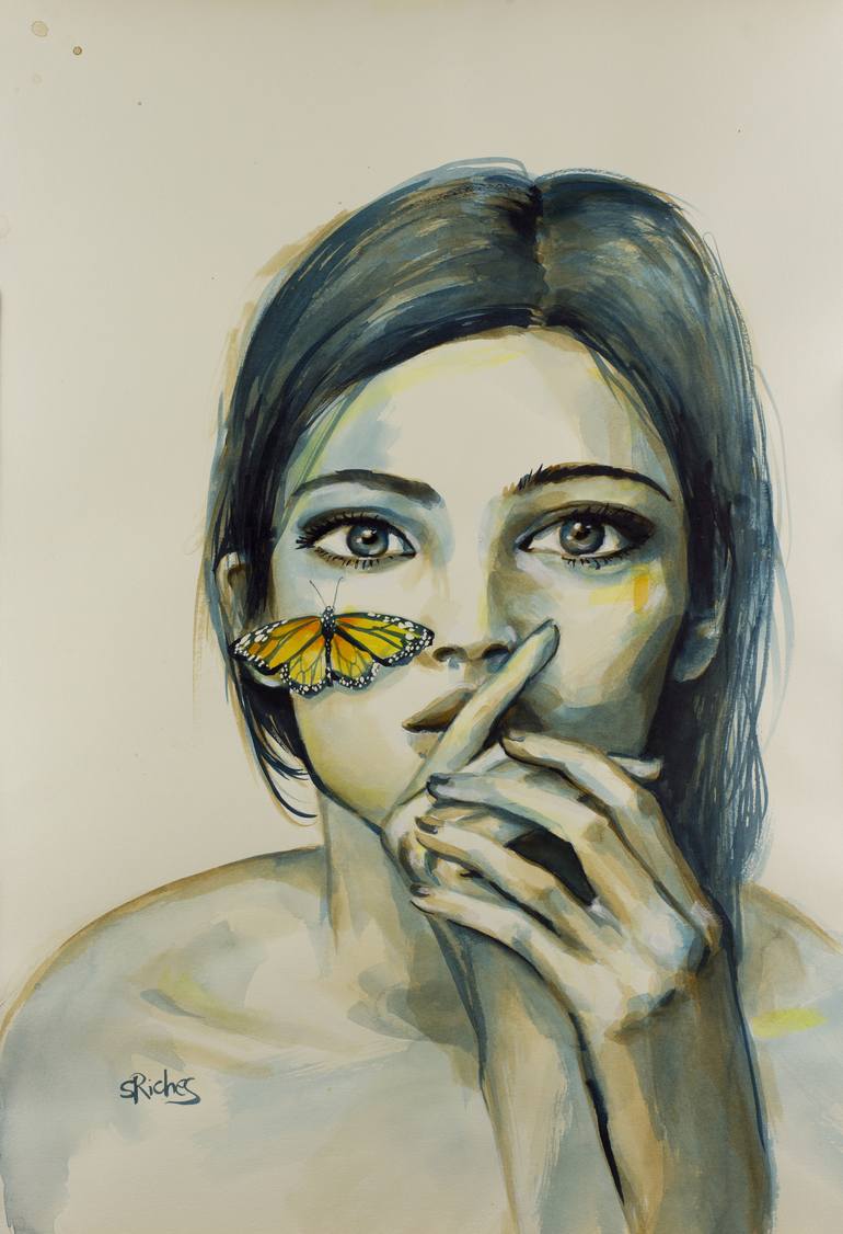 Shhhh Painting by Sara Riches | Saatchi Art