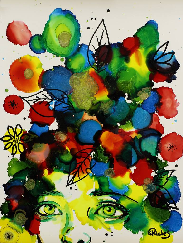 Here Comes the Sun Drawing by Sara Riches | Saatchi Art