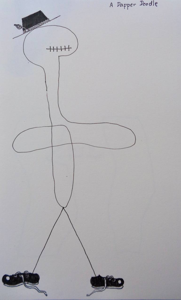 Dapper Doodle Drawing by Daniel Genova | Saatchi Art