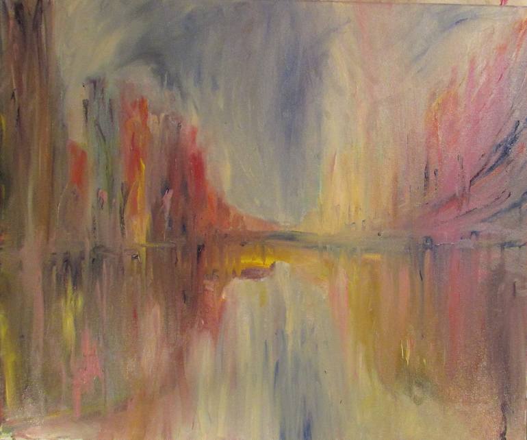 The Moyka river Painting by Irina Kazanskaya | Saatchi Art