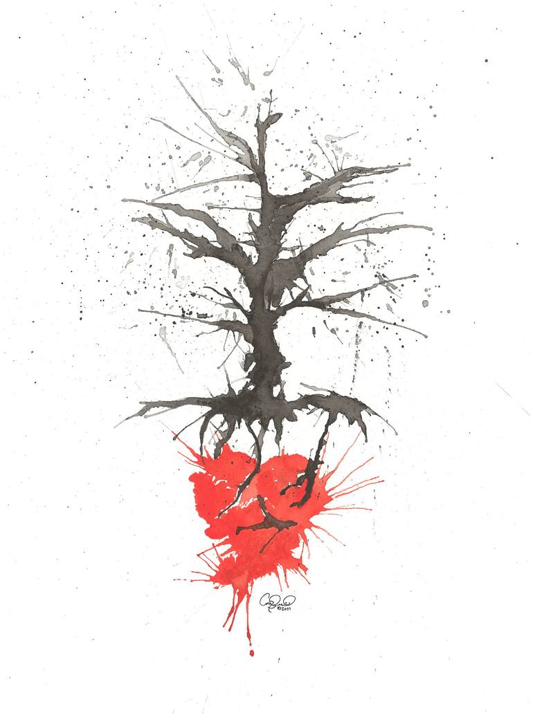 Rooted in Love SOLD Painting by Cory Basil | Saatchi Art