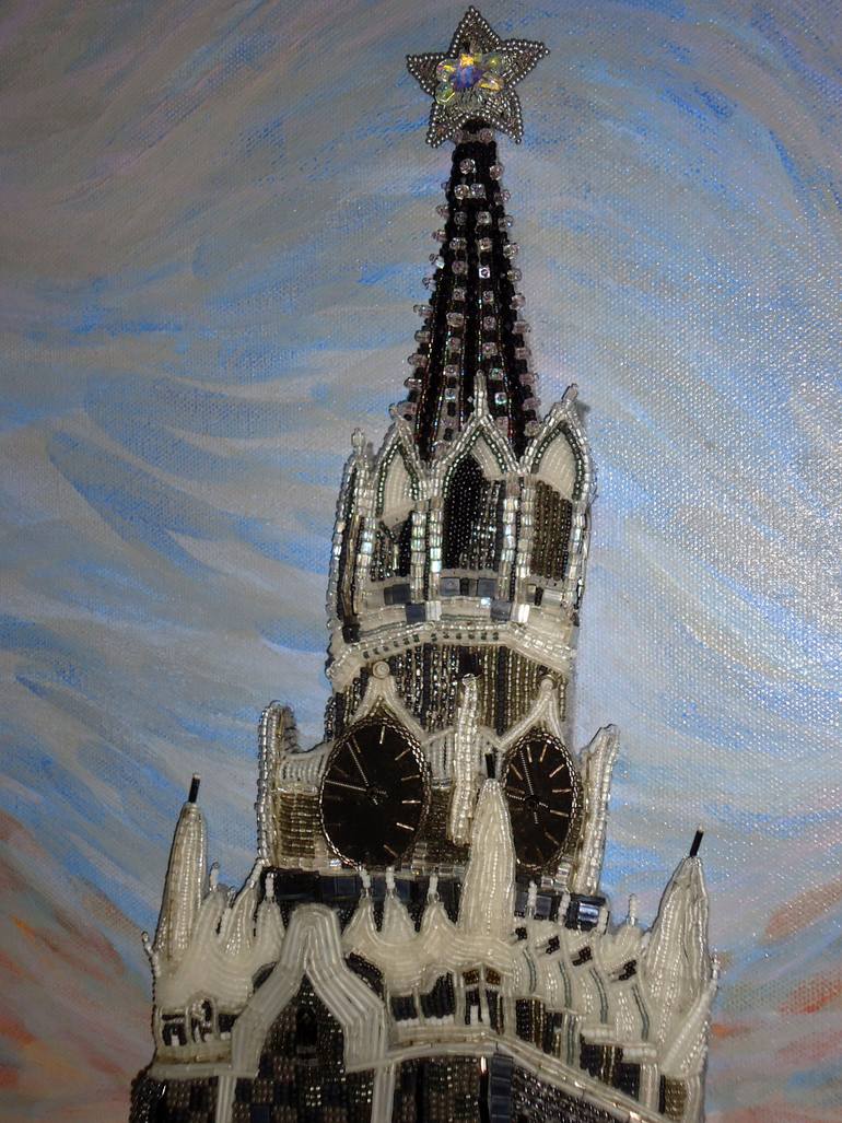 Red Square Painting by The Lone Beader | Saatchi Art