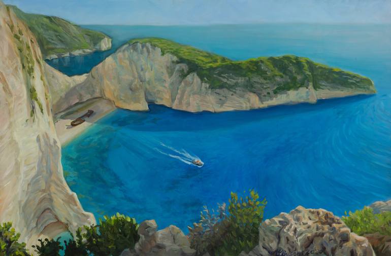 The shipwreck beach Painting by Marco Busoni | Saatchi Art